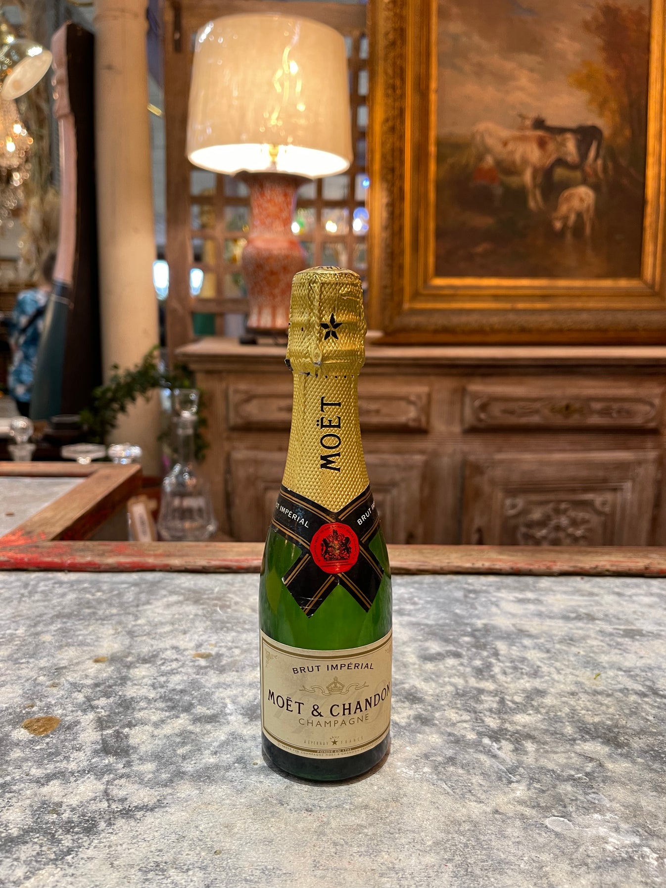 Graduated Moet Bottles - Set of 6 Vintage Bottles – Fickle ...